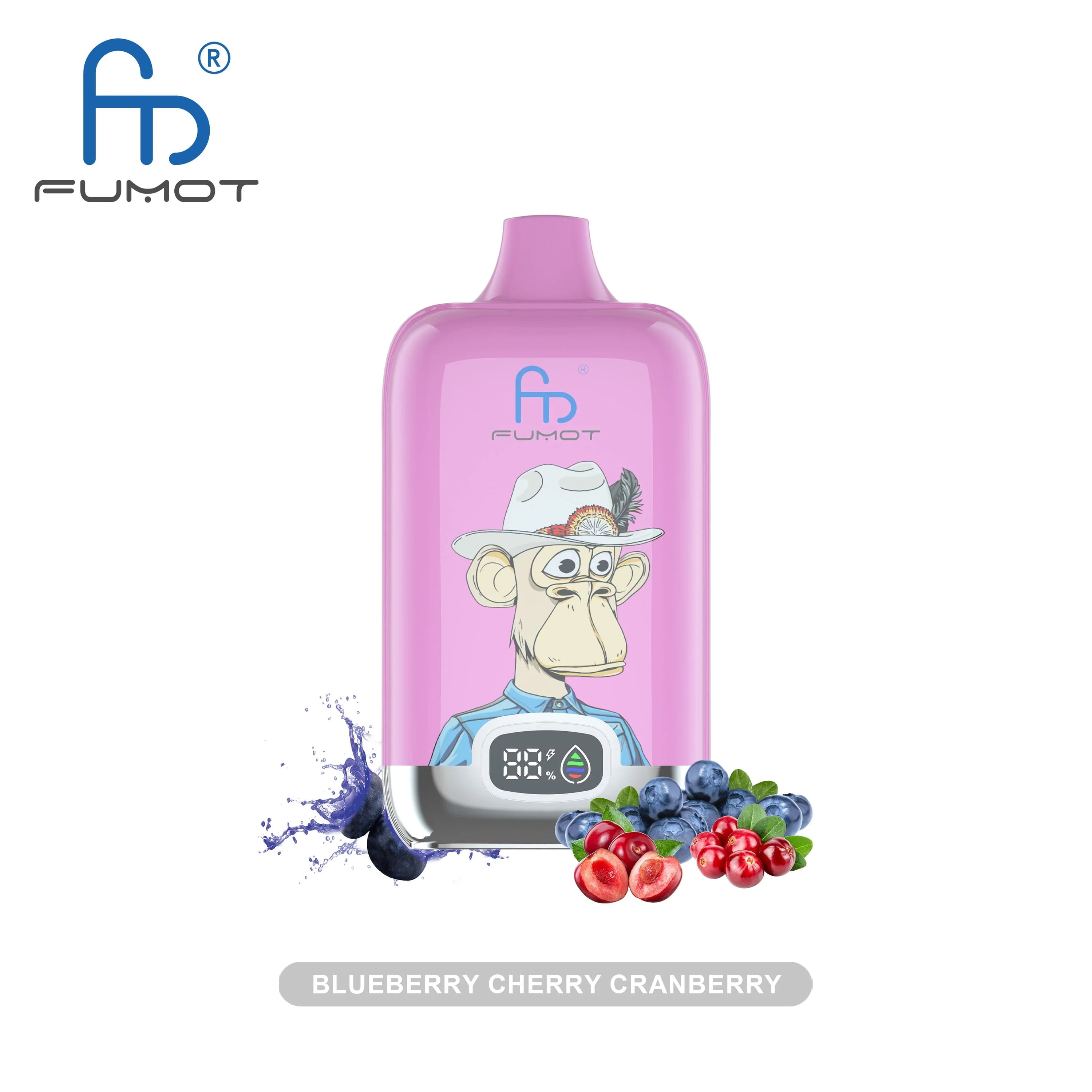 Fumot Digital Box 12000 Puffs Blueberry Cherry Cranberry – JustDoVaping